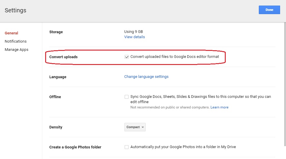How to convert documents into Google formats? | Student Affairs Office